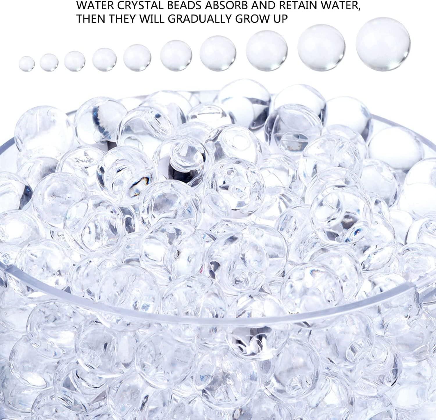 EBOOT 10000 Gel Soil Water Crystal Beads - Clear Jelly Water Gems Vase ...