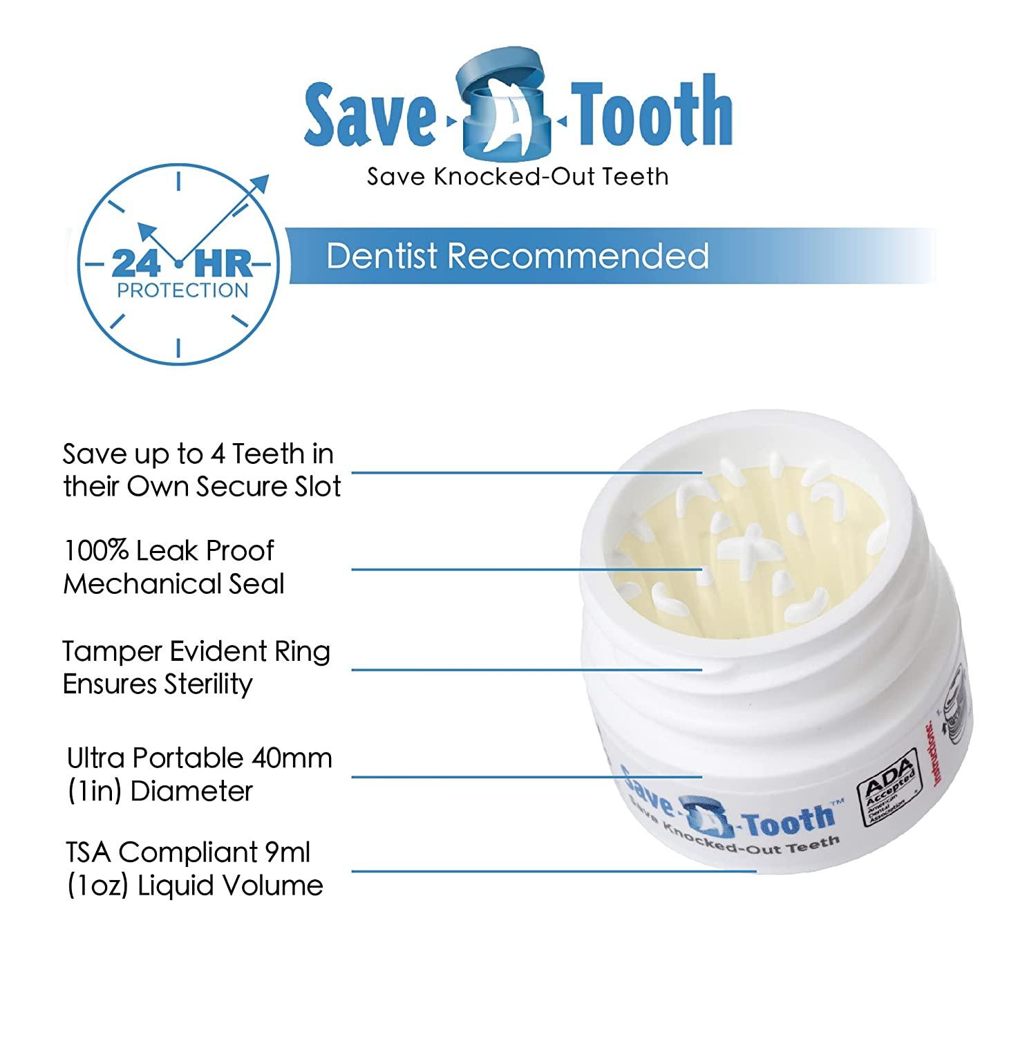 Save-A-Tooth Kit by Phoenix-Lazarus - Preserve up to 4 Knocked Out ...