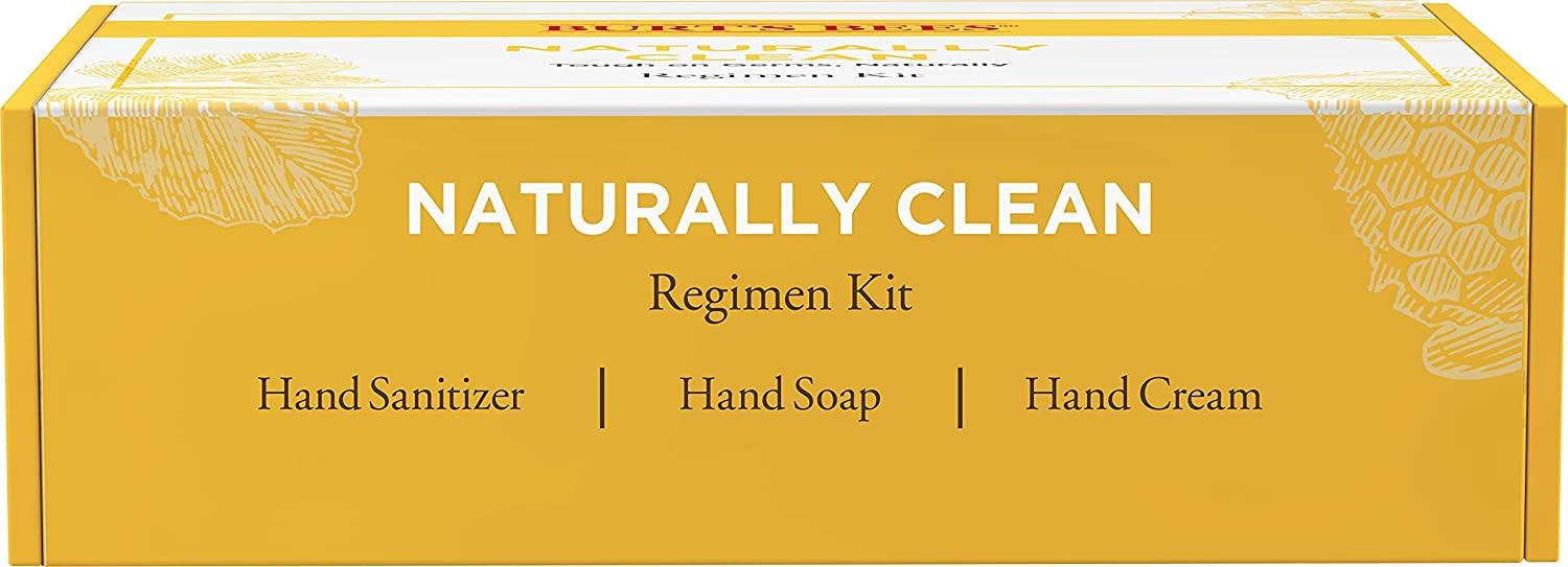 Burt's Bees Naturally Clean Hand Kit: Hand Sanitizer, Soap & Cream - 1 ...