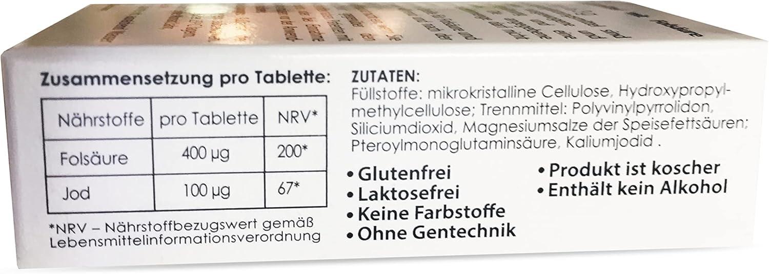 Momkiddad Folic Acid & Iodine Supplements for Women - Vegan 90 Mini ...