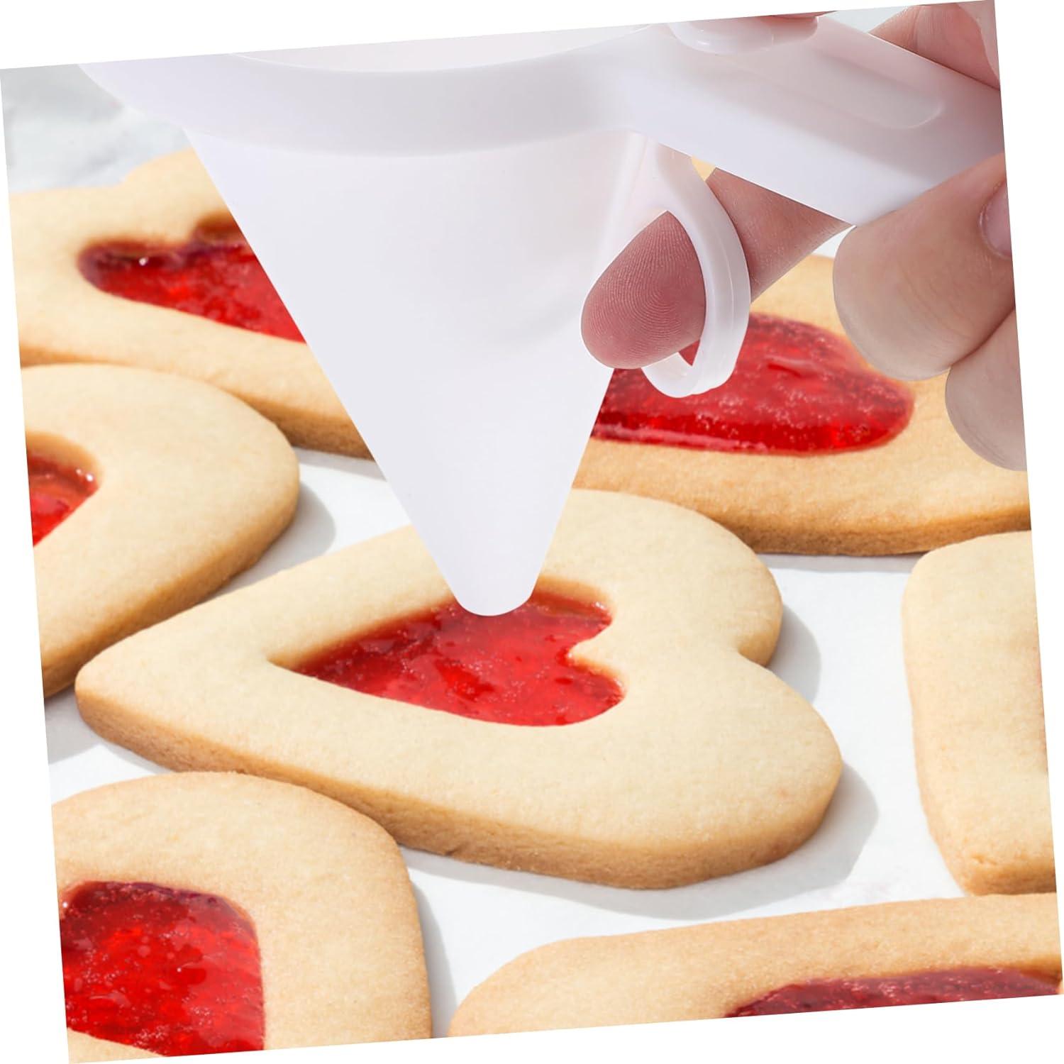 HOMSFOU 2pcs Cream Weight Funnel Chocolate Pouring Funnel Gummy Bear ...