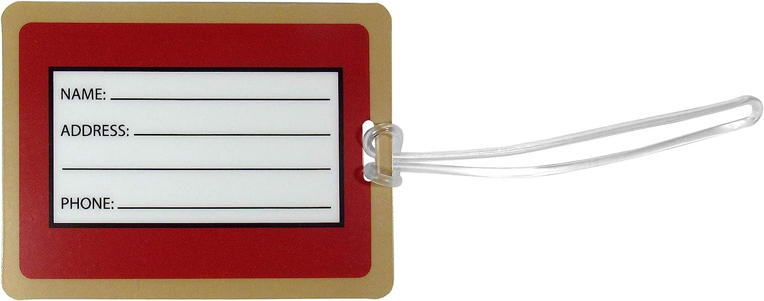 NFL San Francisco 49ers Vinyl Luggage Tag 2pk - Red | Official Team ...