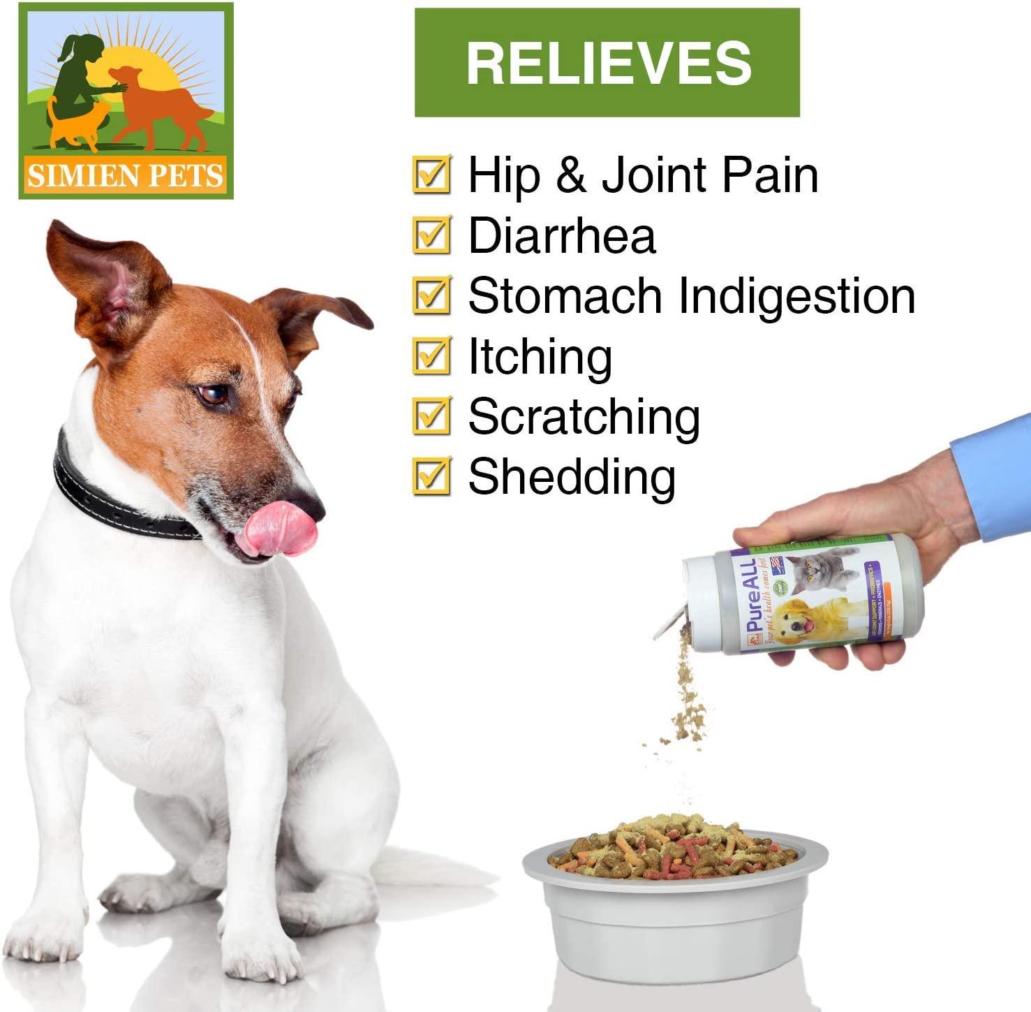 SIMIEN PureAll All-in-One Dog & Cat Probiotics | Hip Joint Pain Relief ...