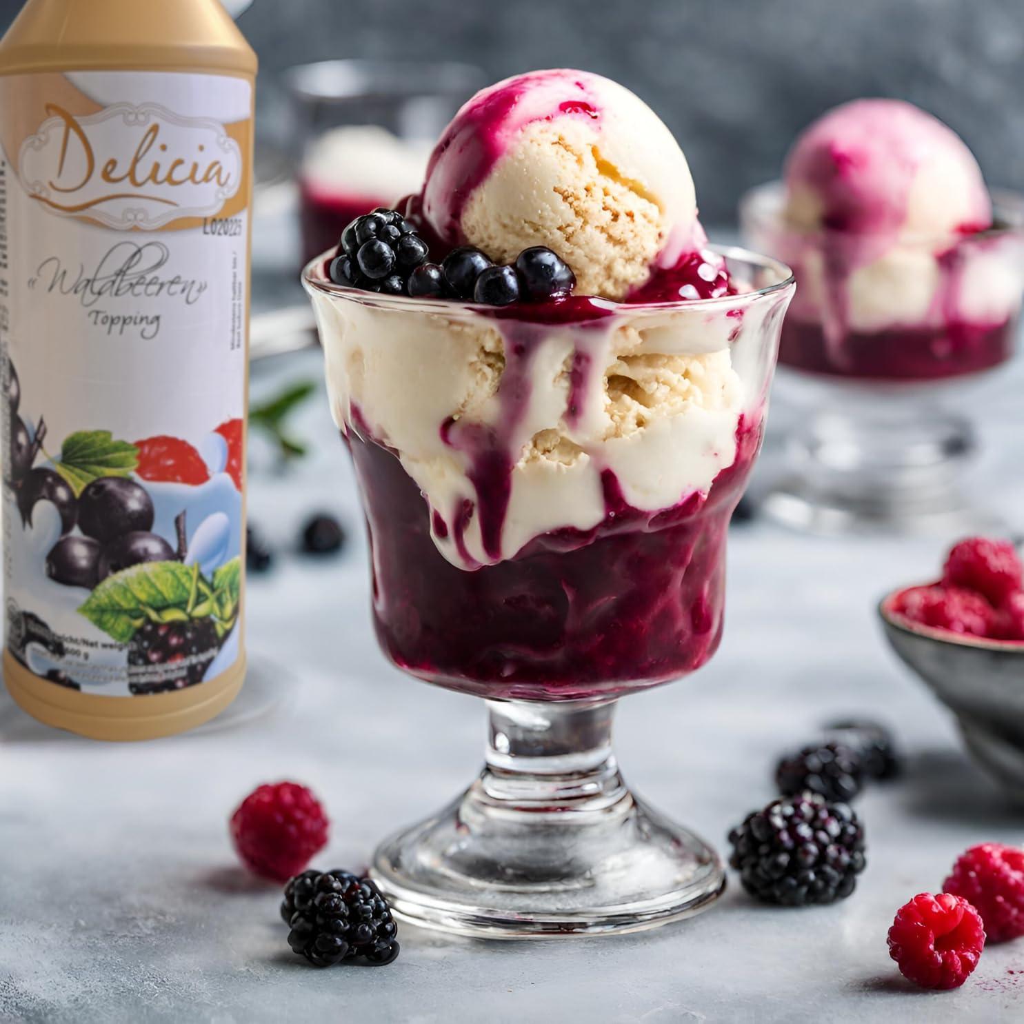 Delicia Waldberere Dessert Sauce - 600g Seductive Topping for Versatile ...