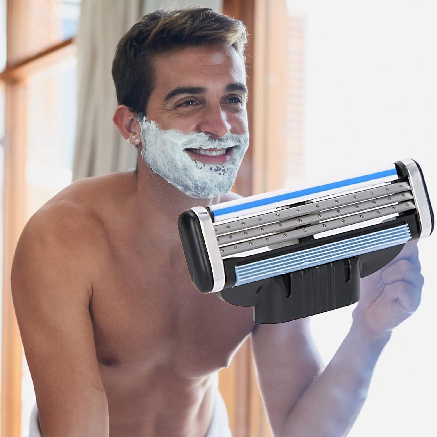 16-Piece Men's Razor Blade Set - Professional Manual Refill Blades for ...