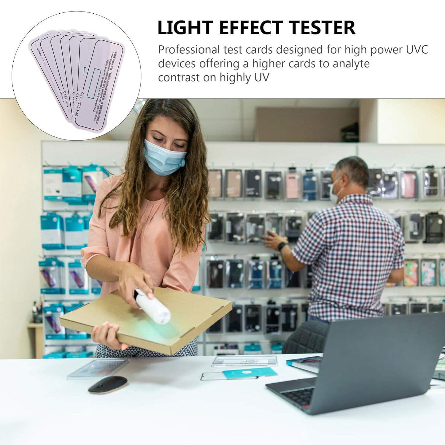 TEHAUX UV Discoloration Detection Cards - 20Pcs | Test Strips for UVA ...