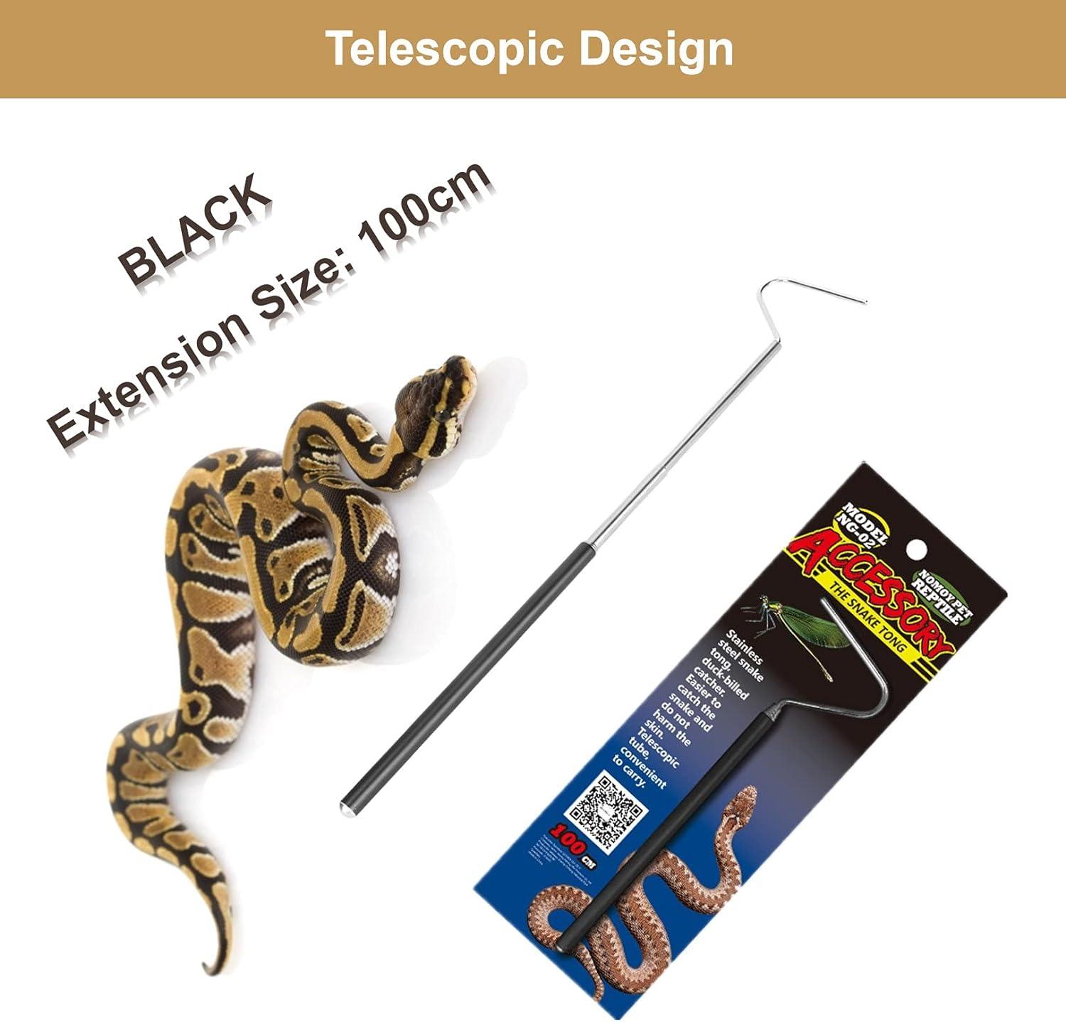 Stainless Steel Extensible Telescopic Snake Hook Reptile Catcher ...