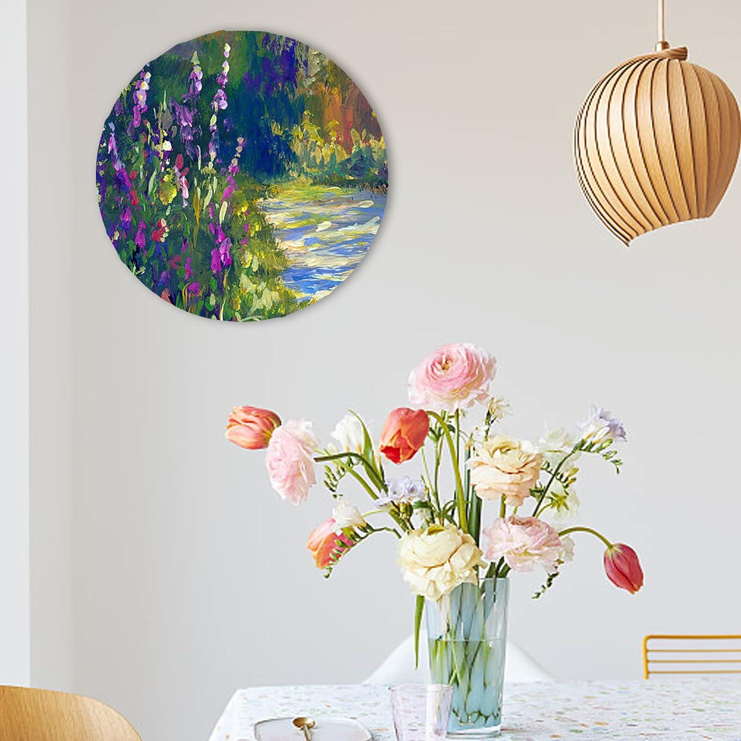 6 Pack 12 Inch Round Canvas Panels - Pre-Stretched Blank Painting ...