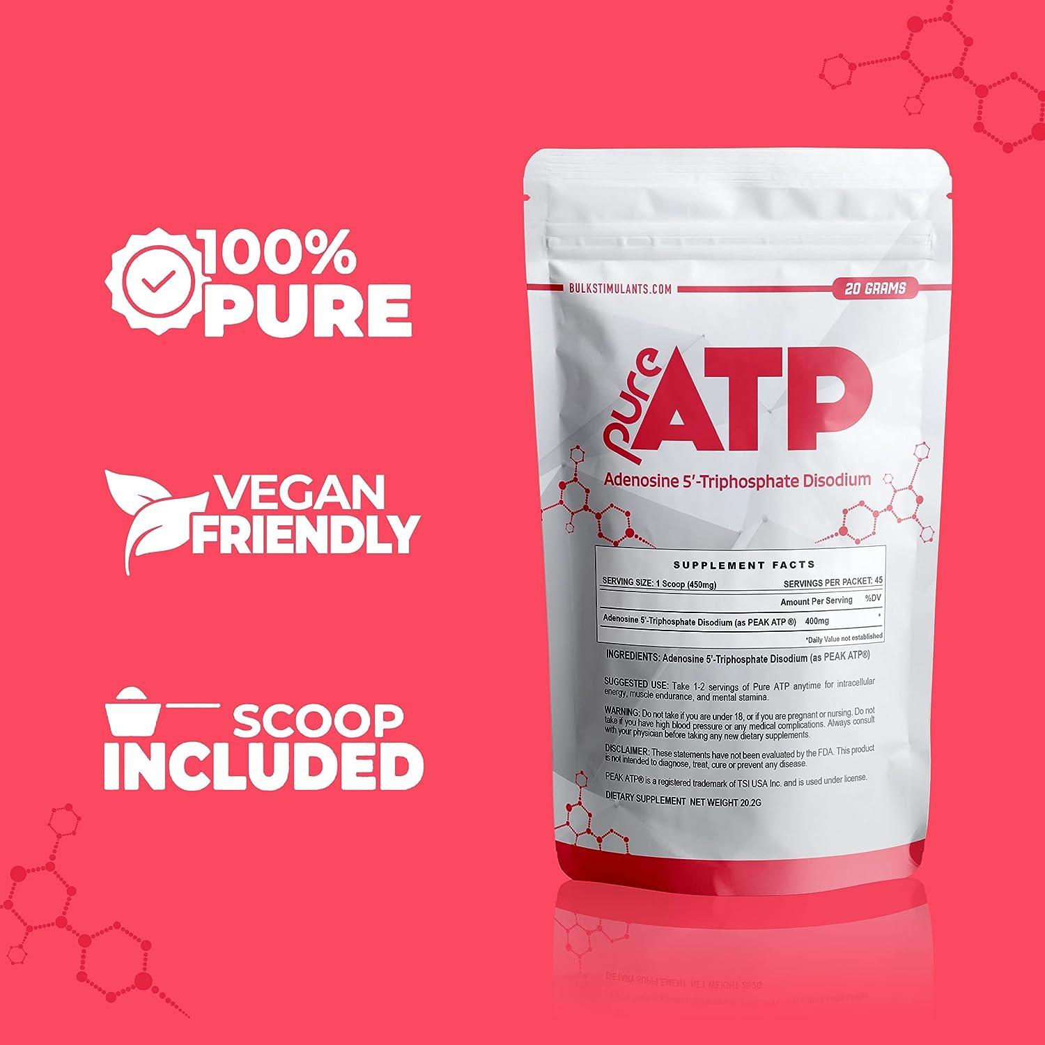 Pure ATP Adenosine Triphosphate Powder - 20g | Boost Intracellular ...