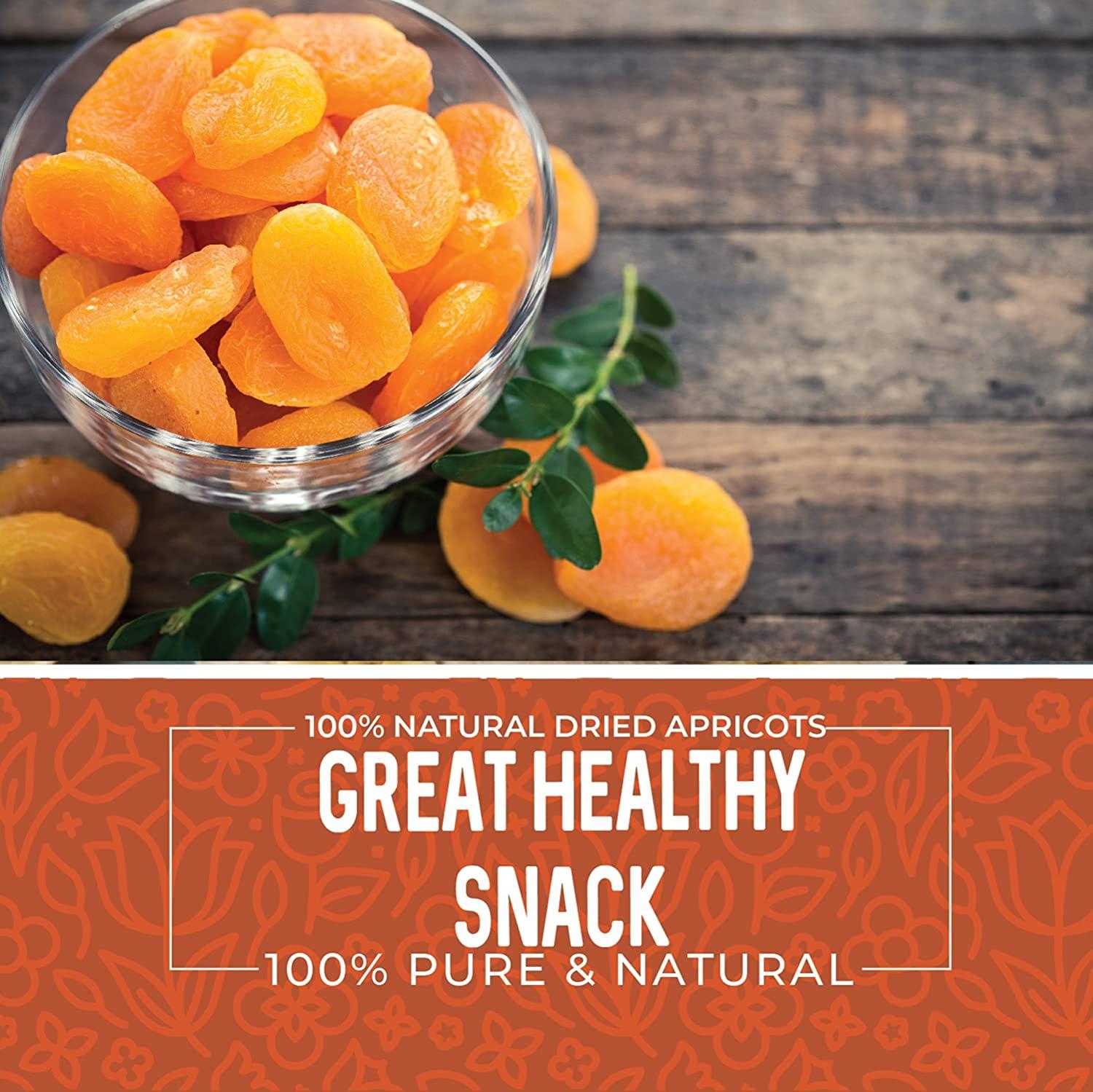 Dried Apricots No Sugar Added - 1 lb. | Unsweetened Turkish Apricots | Unsulphured & Sulfur Free ...