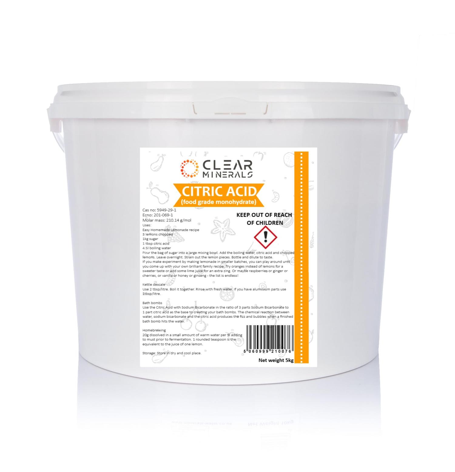 Citric Acid Food Grade (5kg Bucket) | Buy Now with Express ...
