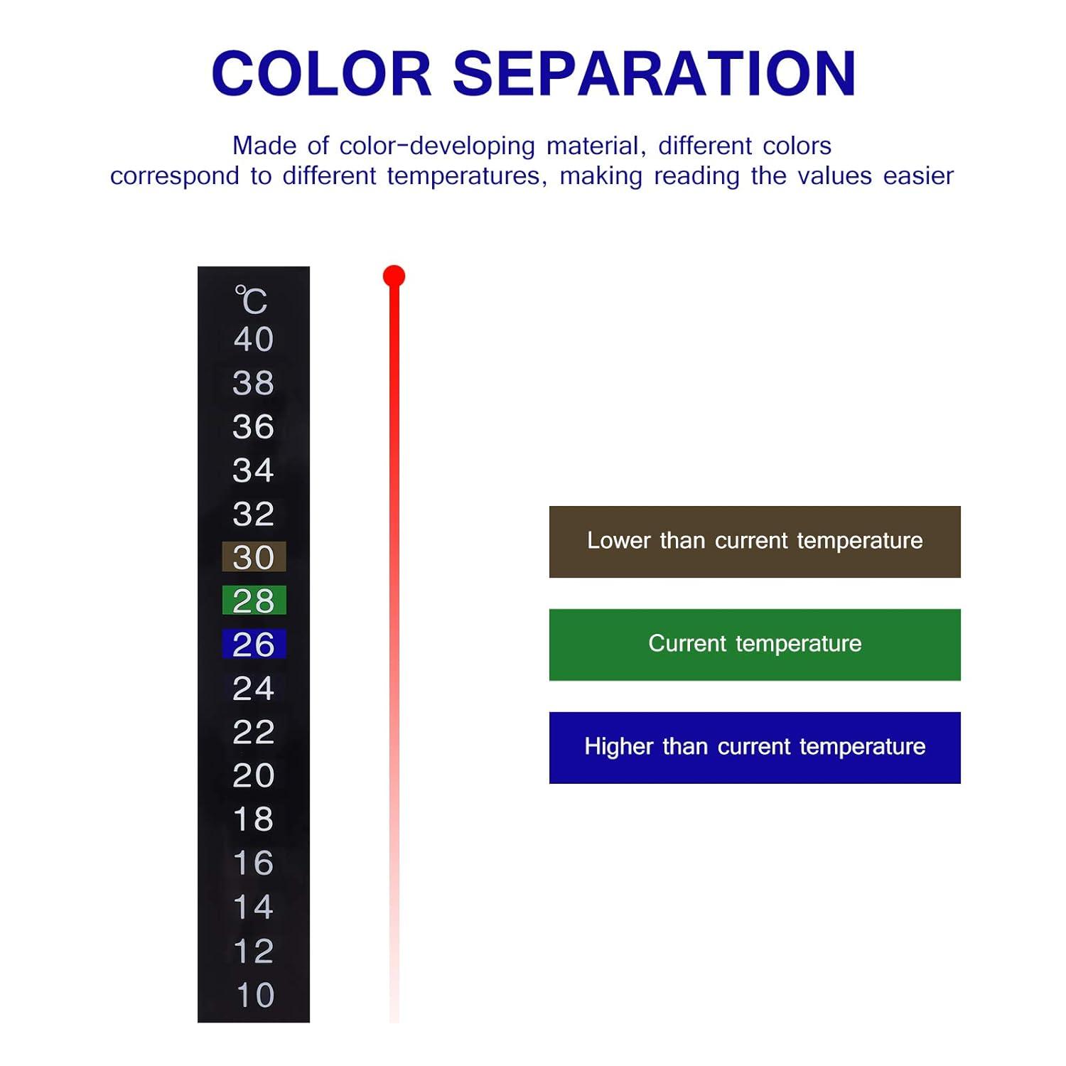 10pcs Traditional Digital Temperature Thermometer Strips - Accurate ...