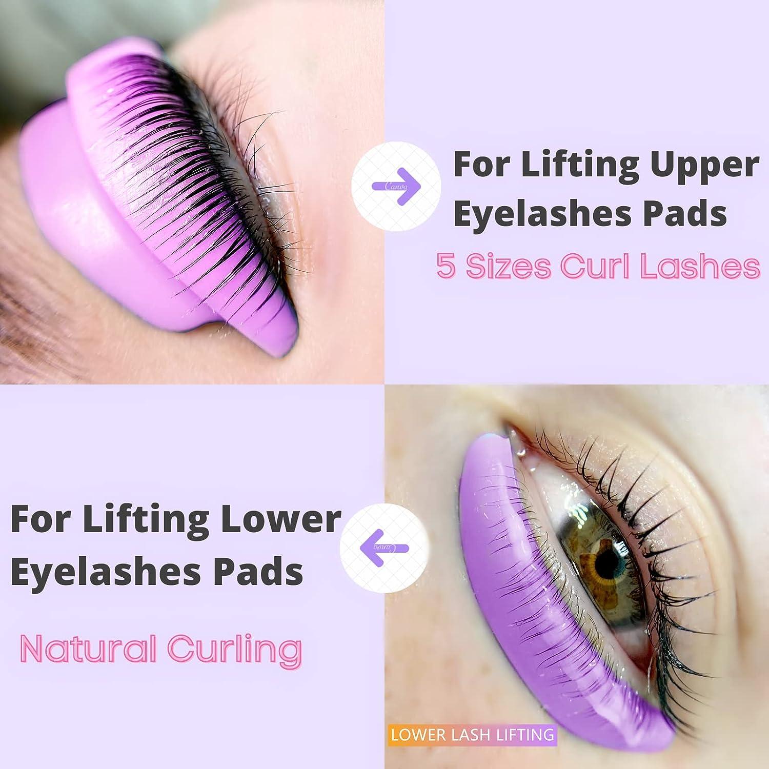 Reusable Eyelash Lift Pads - 6 Sizes, 12 Pieces Silicone Shields for ...