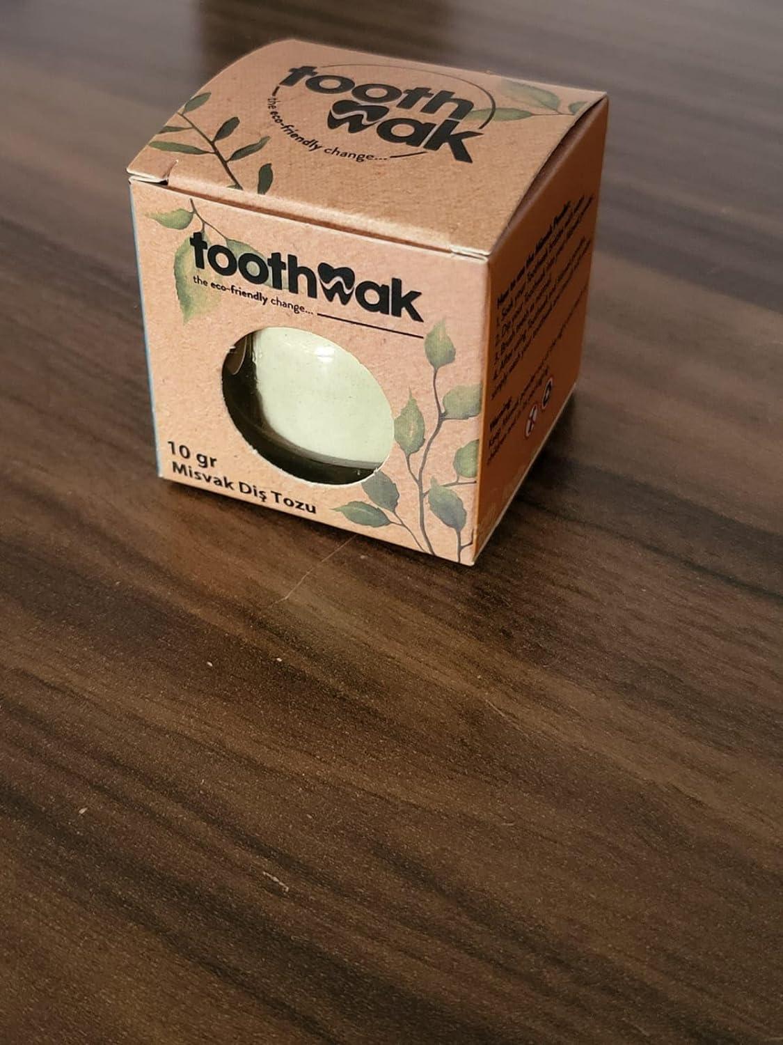 Toothwak 100% Natural Miswak Powder with Minerals for Clean and White ...