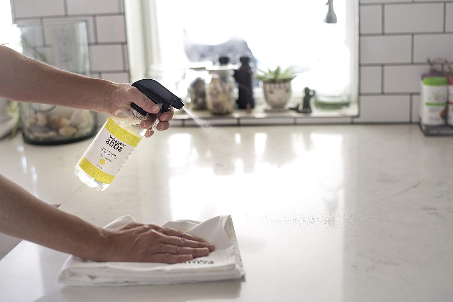 Molly's Suds Natural All Purpose Cleaner - Multi Surface Spray (Lemon ...
