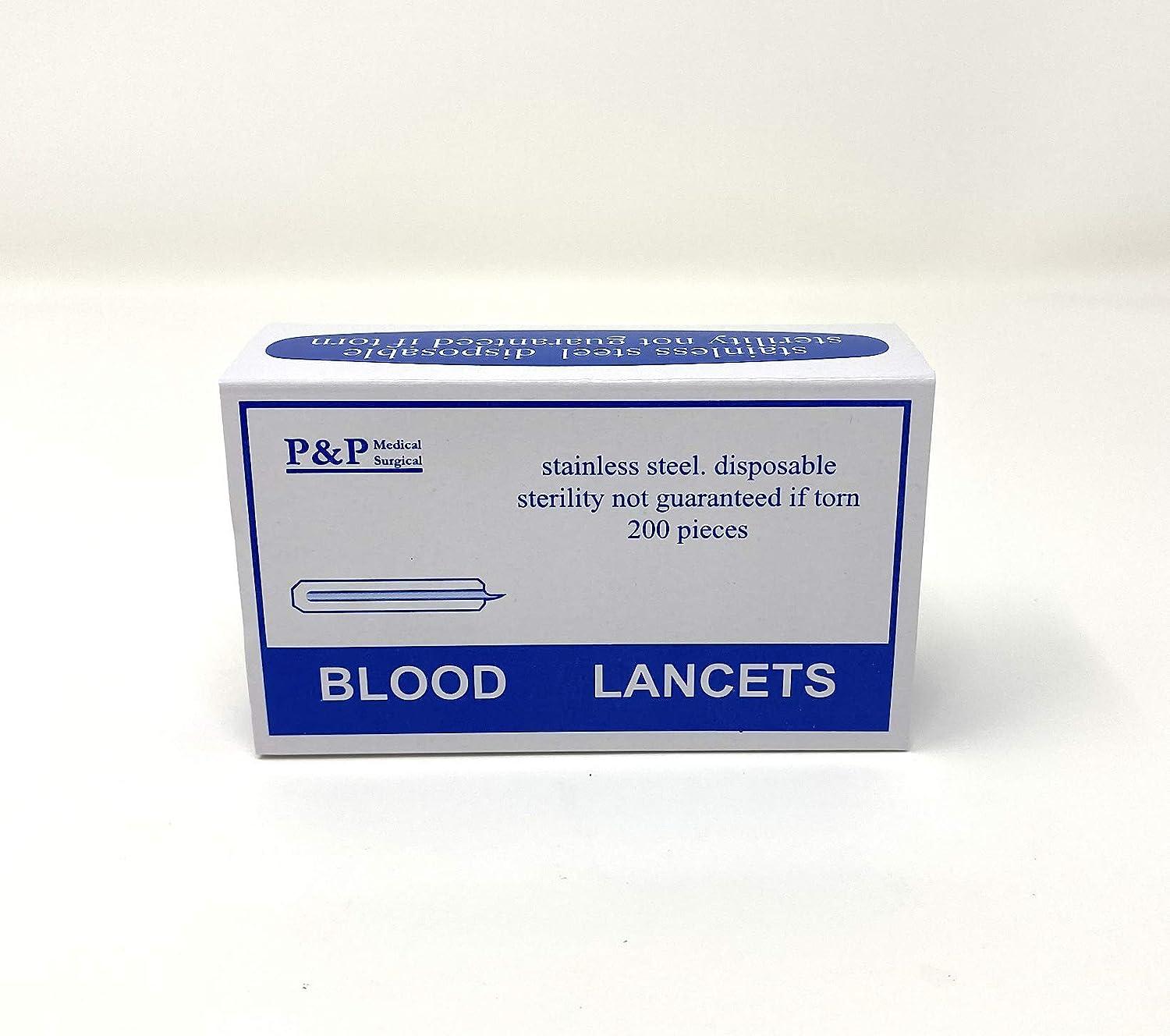 Disposable Stainless Steel Lancets Individually Foil Wrapped by P&P ...