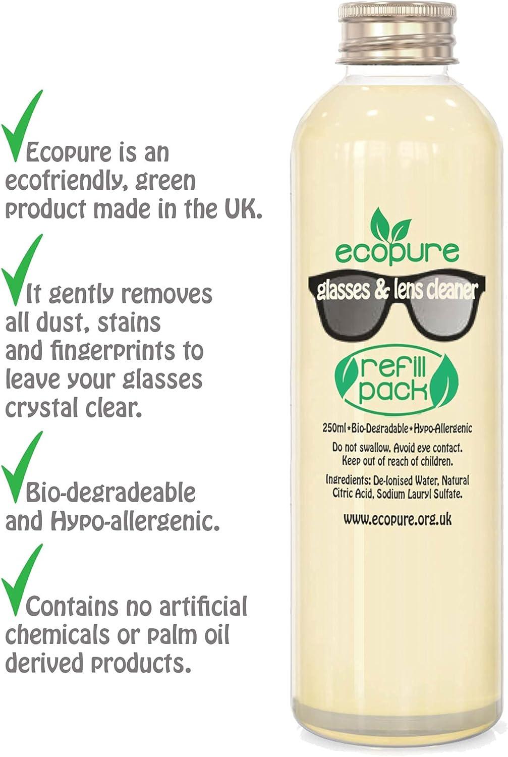 Glasses & Lens Cleaning Fluid Refill - 500ml | Premium Lens Cleaner ...