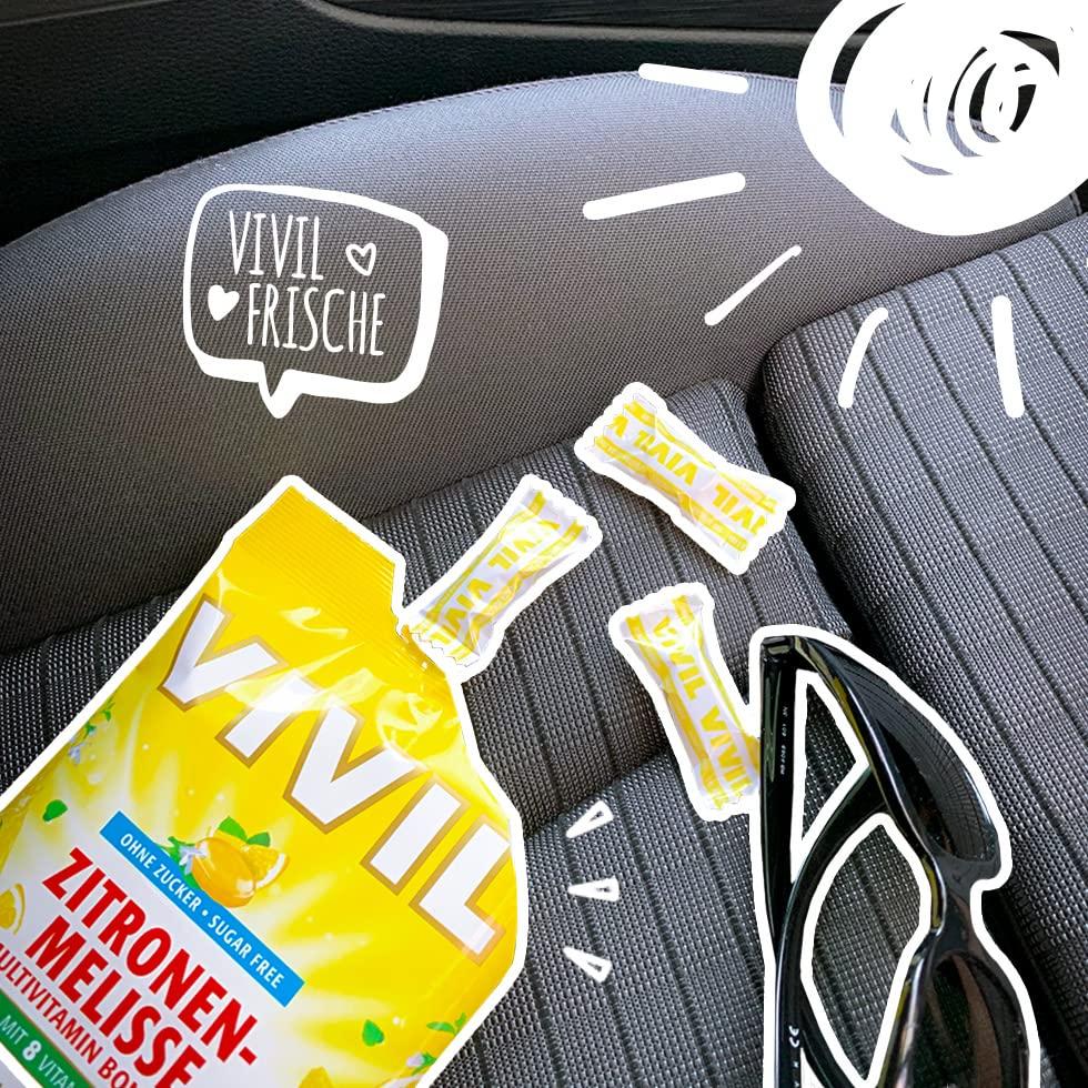 Vivil Lemon Balm Multivitamin Candy - Sugar-Free Vegan 8 Vitamins 5 ...