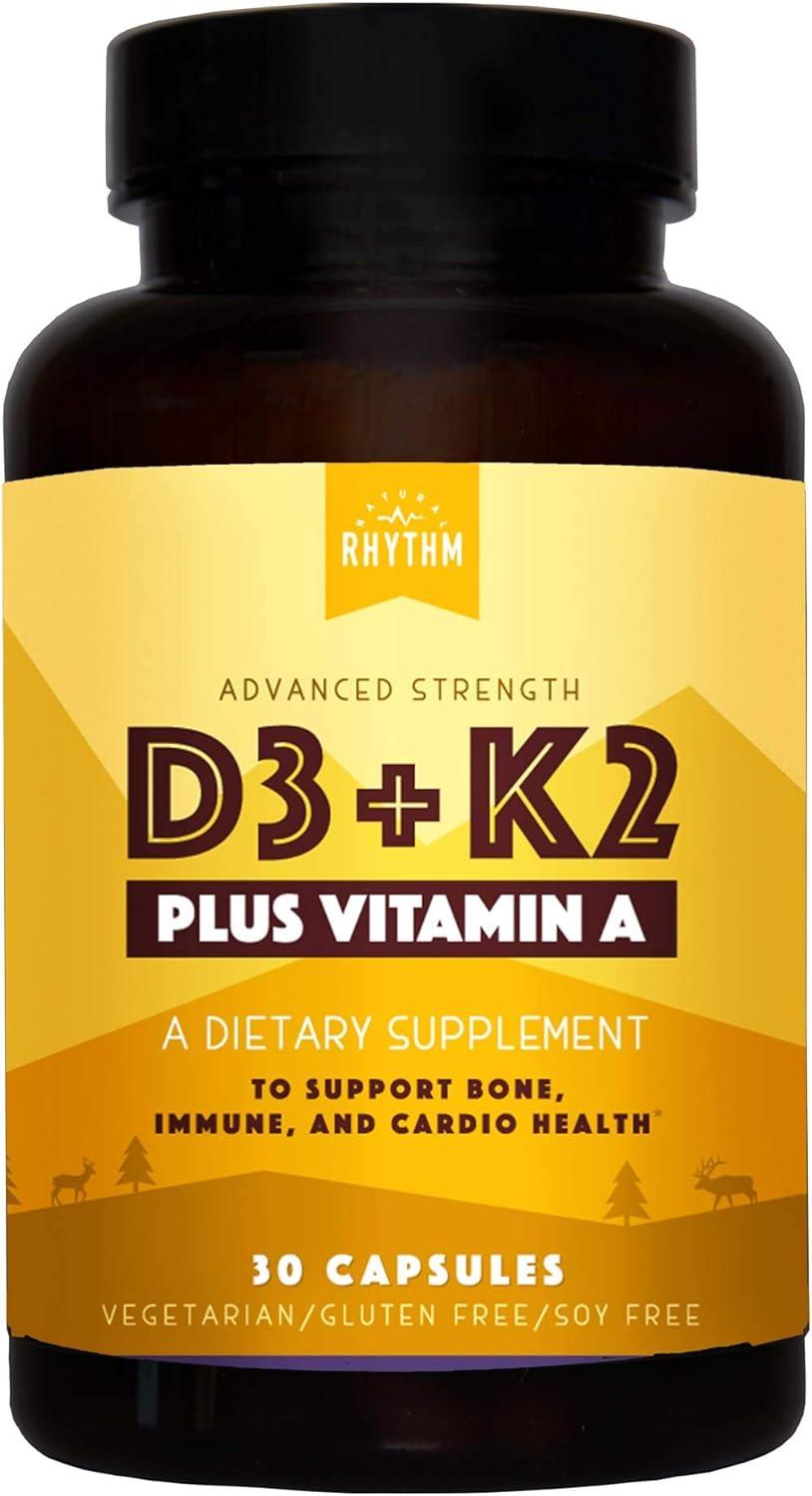 Natural Rhythm Bone & Heart Bundle: Triple Calm Magnesium + Vitamin D3 ...