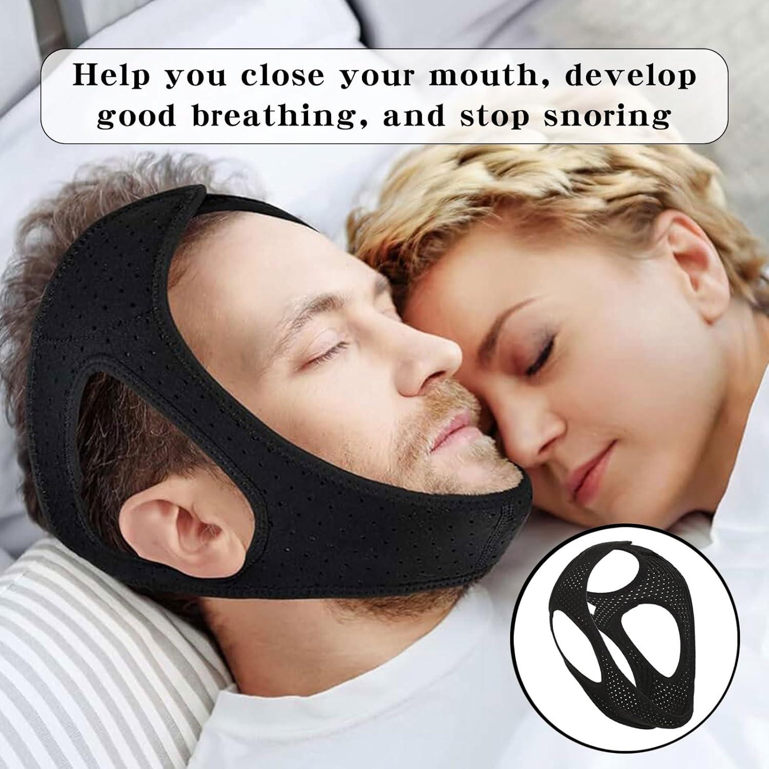 Adjustable Anti-Snoring Chin Strap for Men and Women - Stop Snoring ...