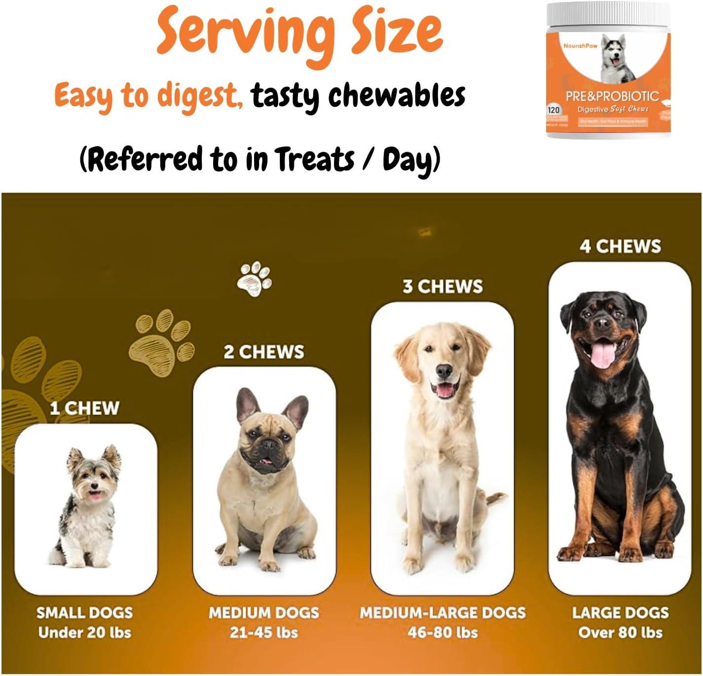 Pre Pro & Postbiotics For Dogs - Digestive Treats - Optimal Gut Health ...