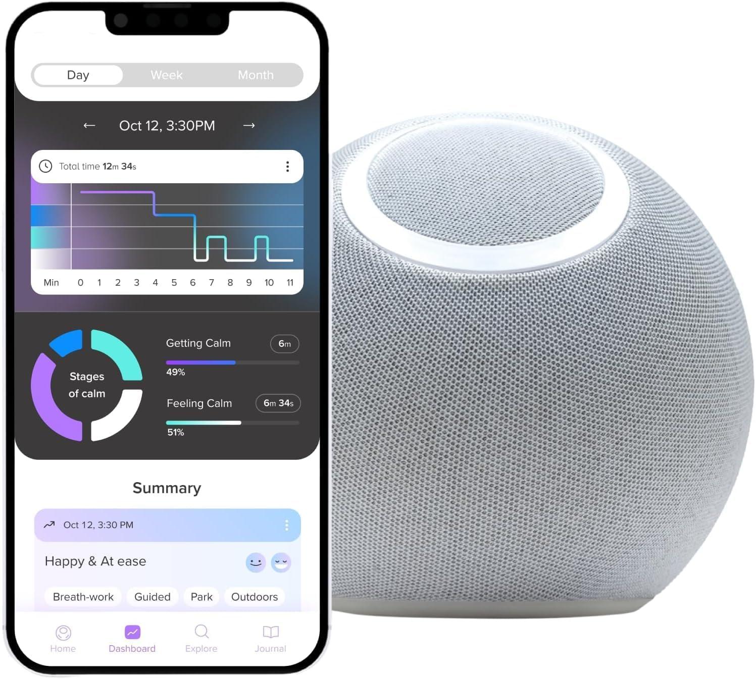 Reflect Orb: Biofeedback for Relaxation | Calming Stress & Anxiety ...
