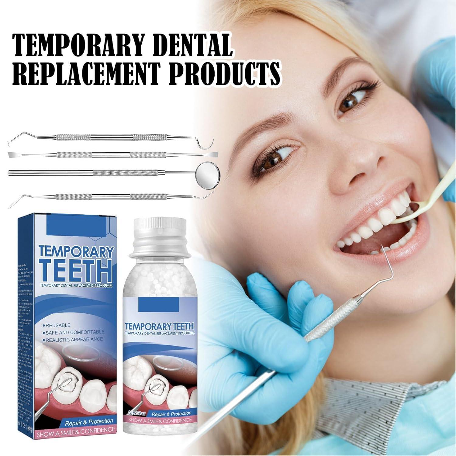 Horoper Temporary Tooth Repair Set | Formable Artificial Teeth for ...