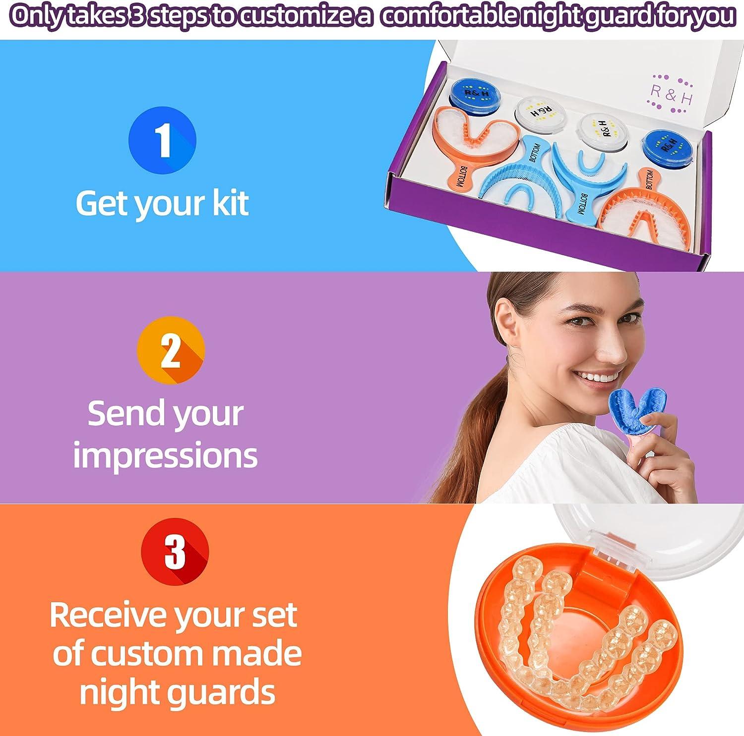 At-Home Custom Mouth Night Guard Kit for Dental Bruxism and Teeth ...