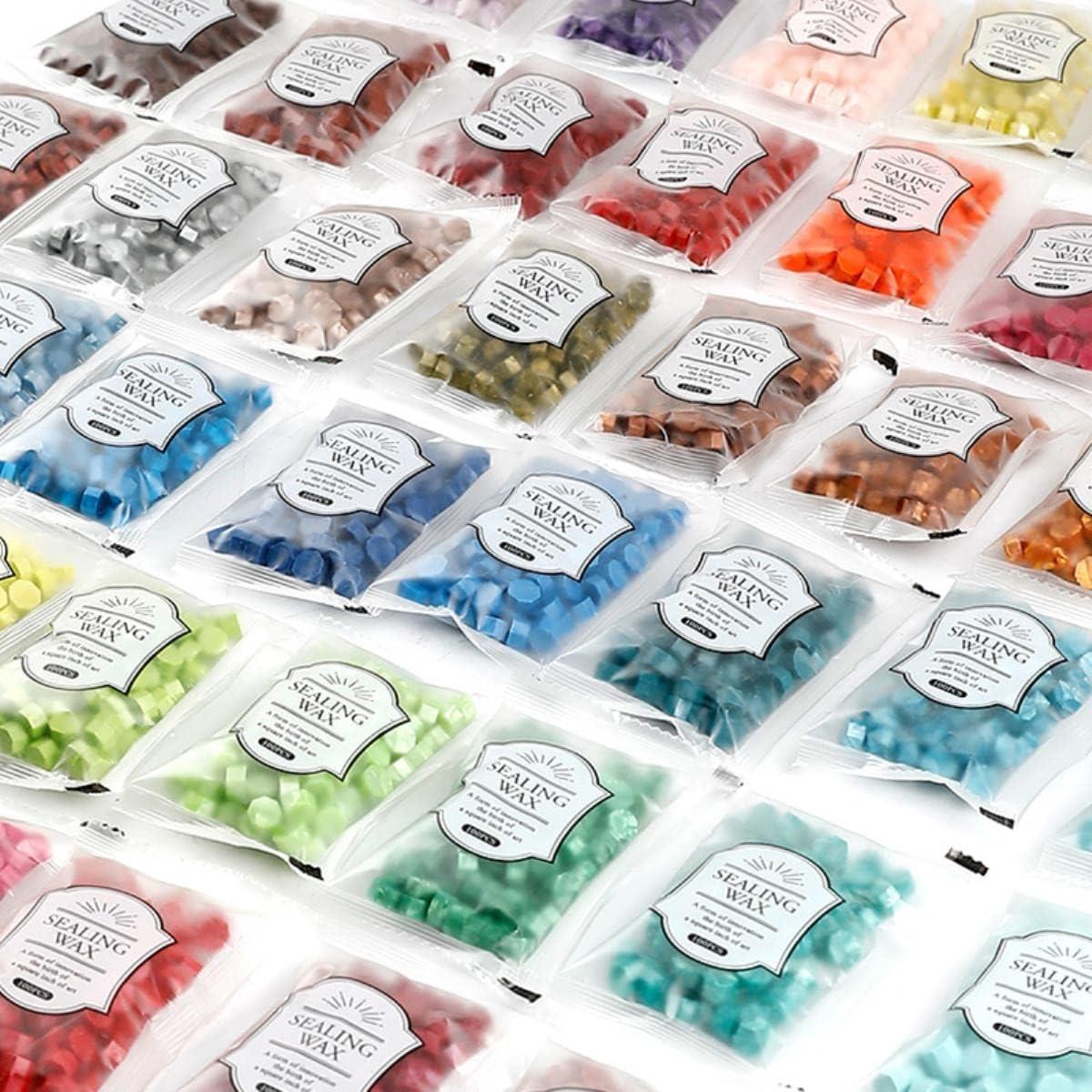 100PC Pearl White Octagon Wax Beads - Vintage Sealing Wax for Wedding ...