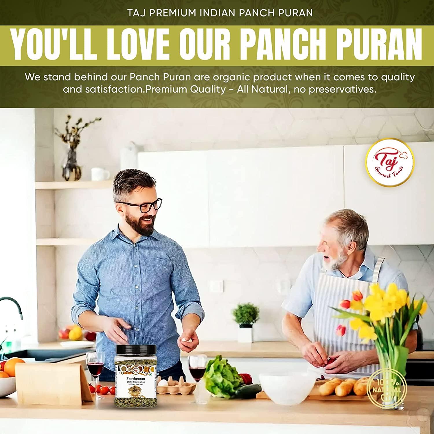 TAJ Premium Indian Panch Puran 5 Spice Blend - 3.5 oz (Pack of 1) | Buy ...