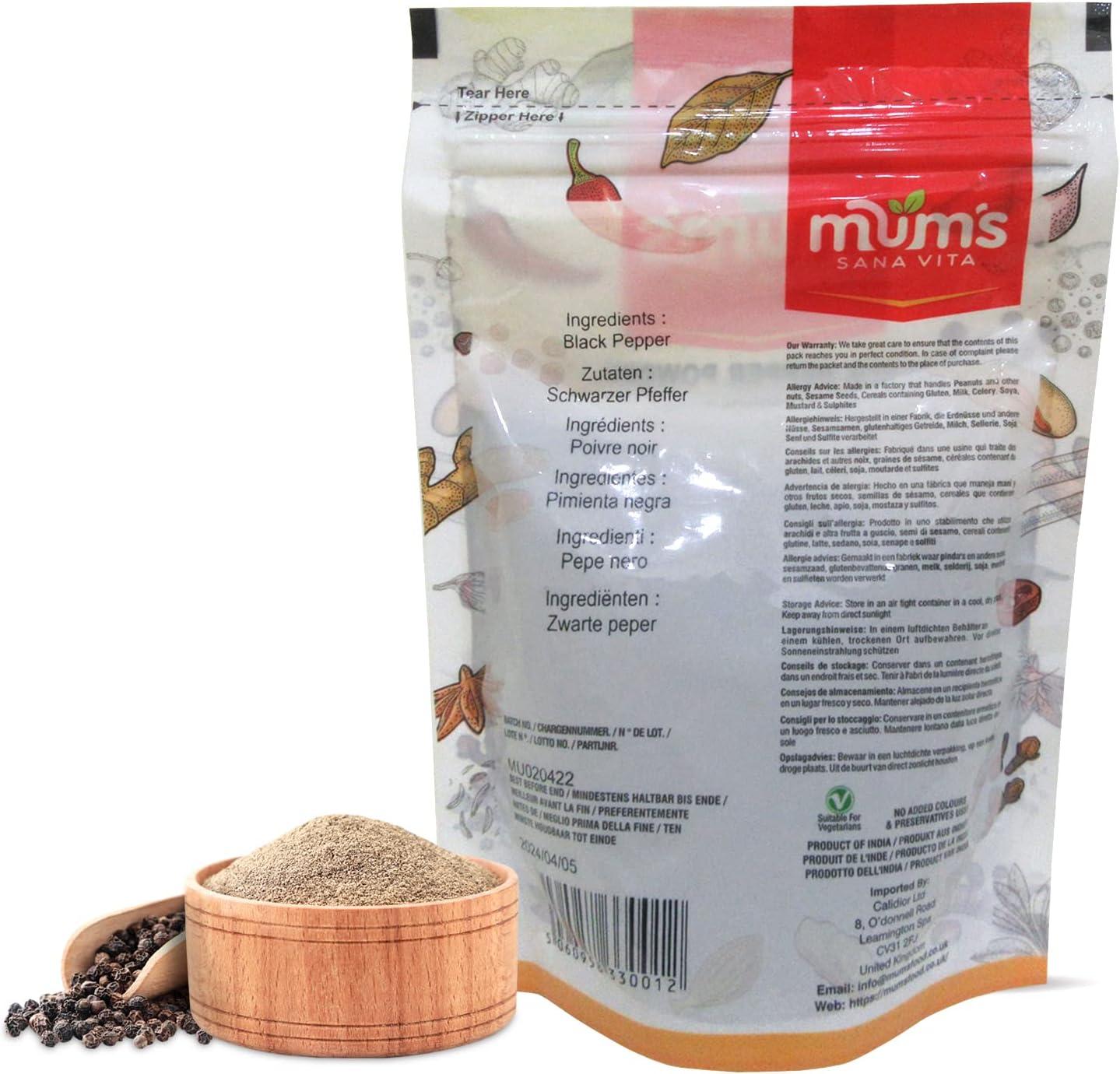 Mum's Premium Black Pepper Powder - 150g Ground Black Pepper | Buy Now ...