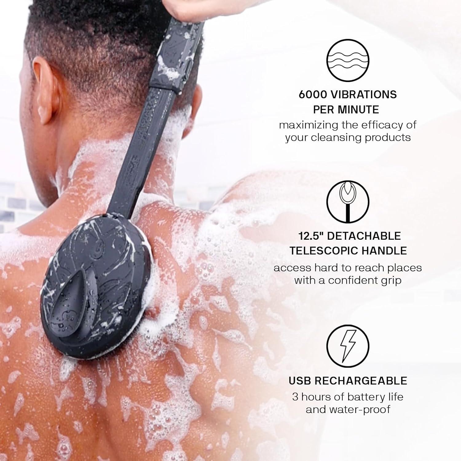 Shop Black Wolf Body Wash & Sonic Scrubber Pro Kit for Men - Charcoal ...