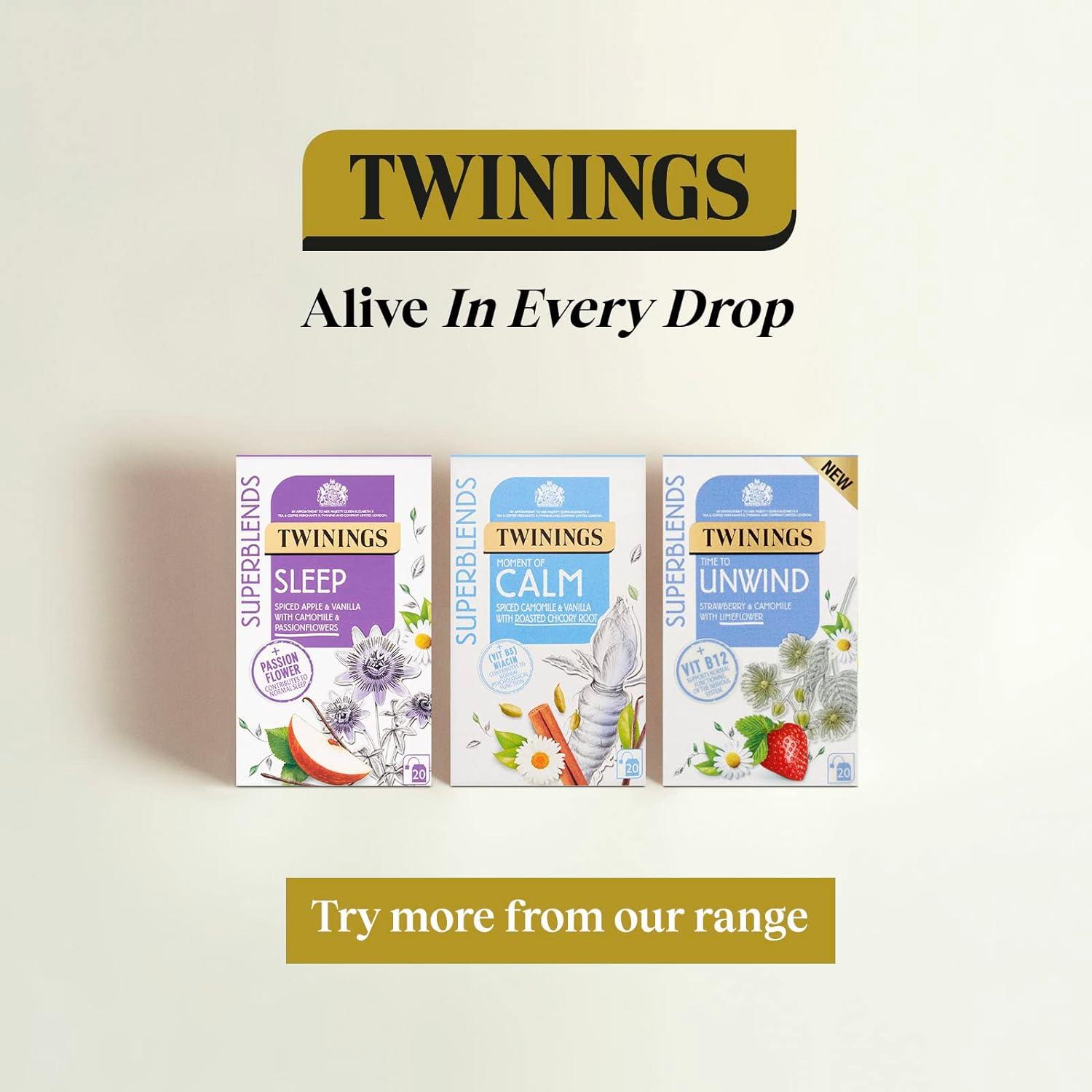 Twinings Superblends Sleep Tea - Valerian Root & Orange Blossom Herbal ...