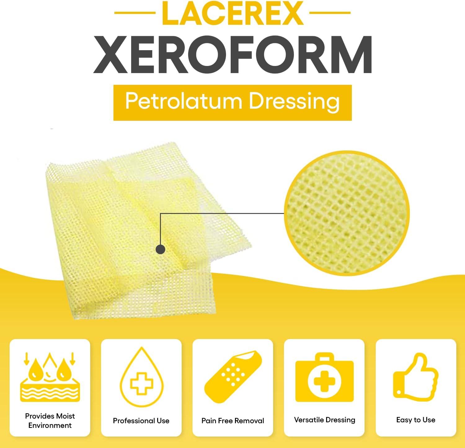 AWD Medical Xeroform Petrolatum Dressing 5x9 - Non-Adhering Gauze Pads ...