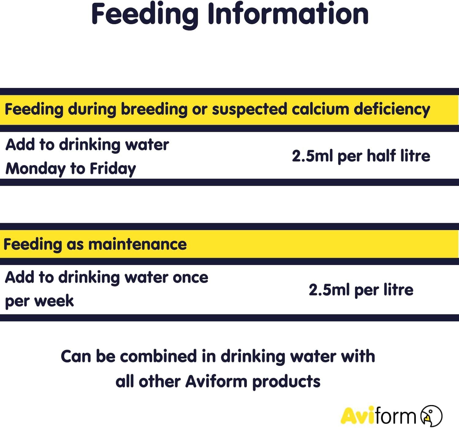 CALCIFORM HiD3 Liquid Calcium for Cage & Aviary Birds (100ml) 100 ml ...