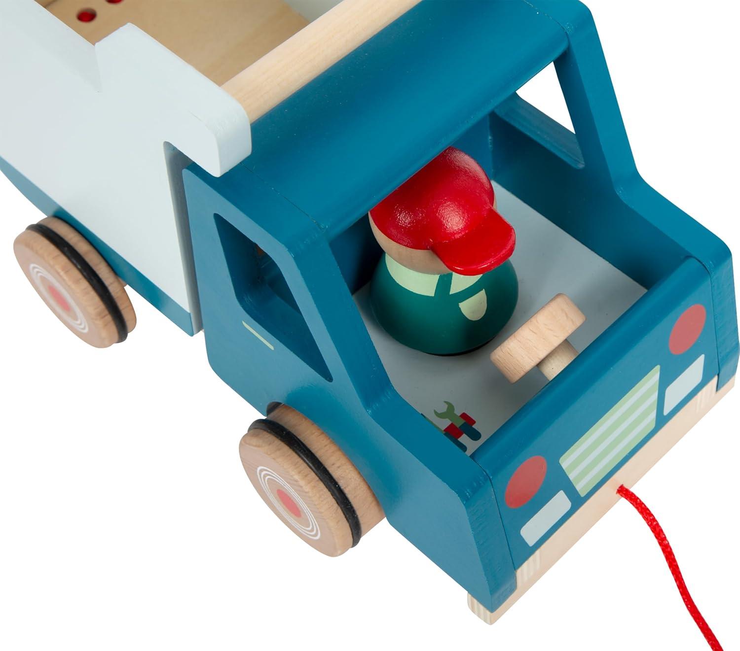 Small Foot Wooden Pull-Along Dump Truck - Motor Skills Toy & Baby ...