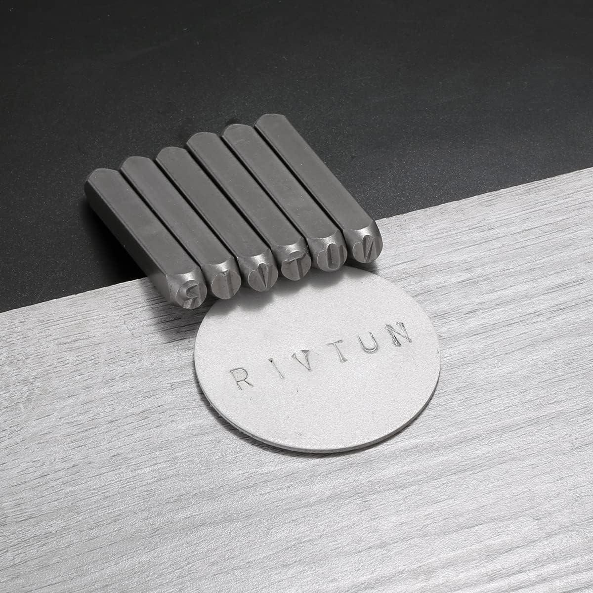 RIVTUN Professional 36-Piece Metal Stamping Tool Set - Number & Capital ...