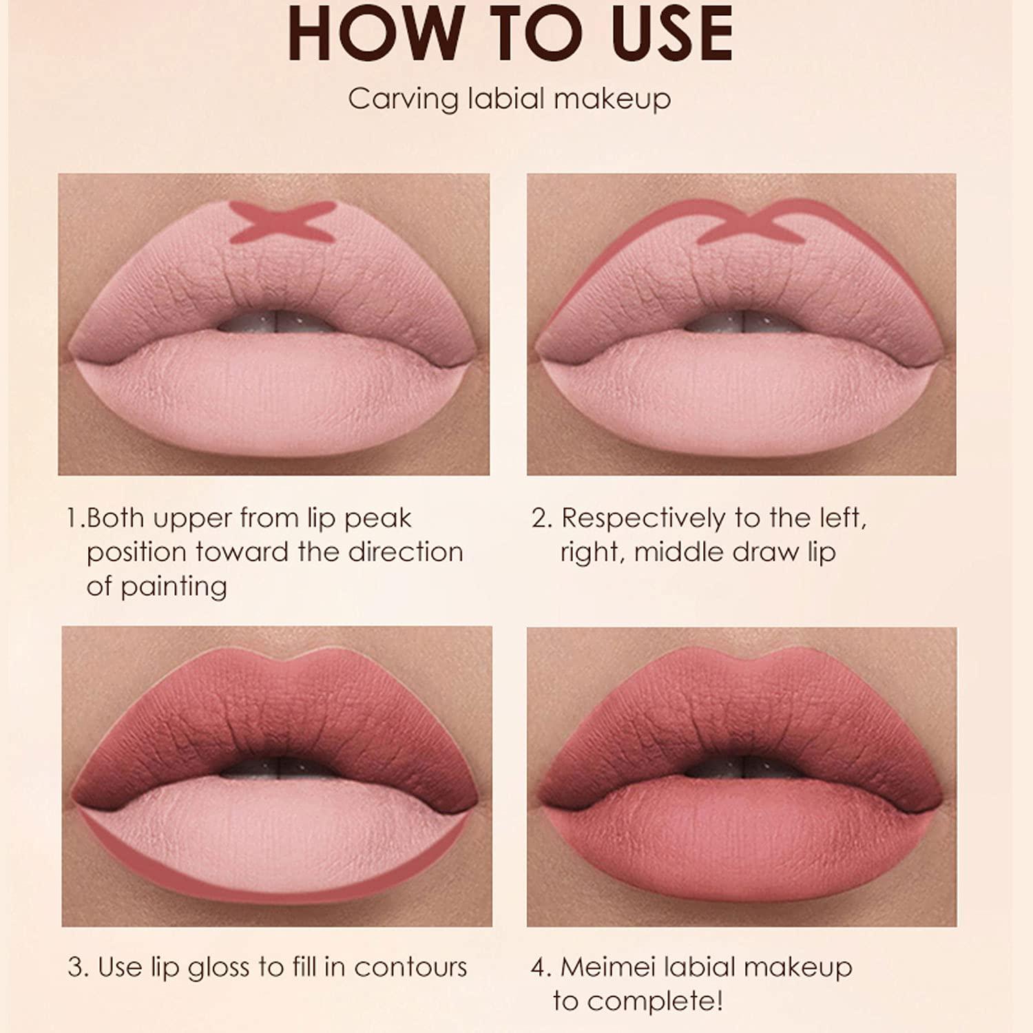 Step By Step Lip Makeup Application With Pictures | Saubhaya Makeup
