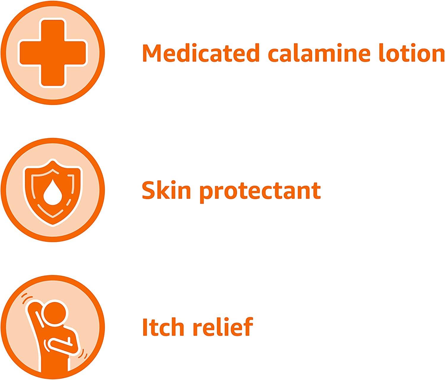 Amazon Basics Medicated Calamine Anti-Itch Lotion - 6 fl oz (1-Pack ...