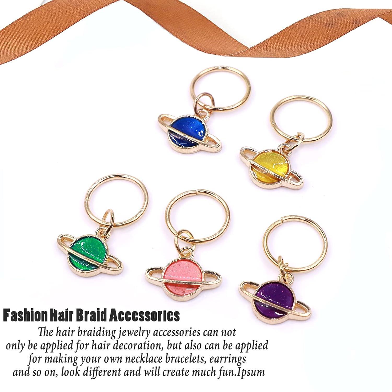 Naiska 15-Piece Gold Star Hair Accessories: Colorful Braid Clips ...