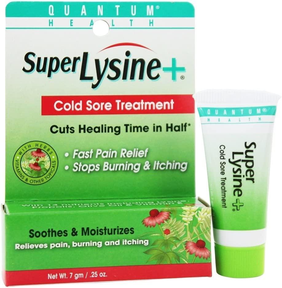 Quantum Super Lysine Plus Cold Sore Treatment Cream 0.25oz - Fast ...
