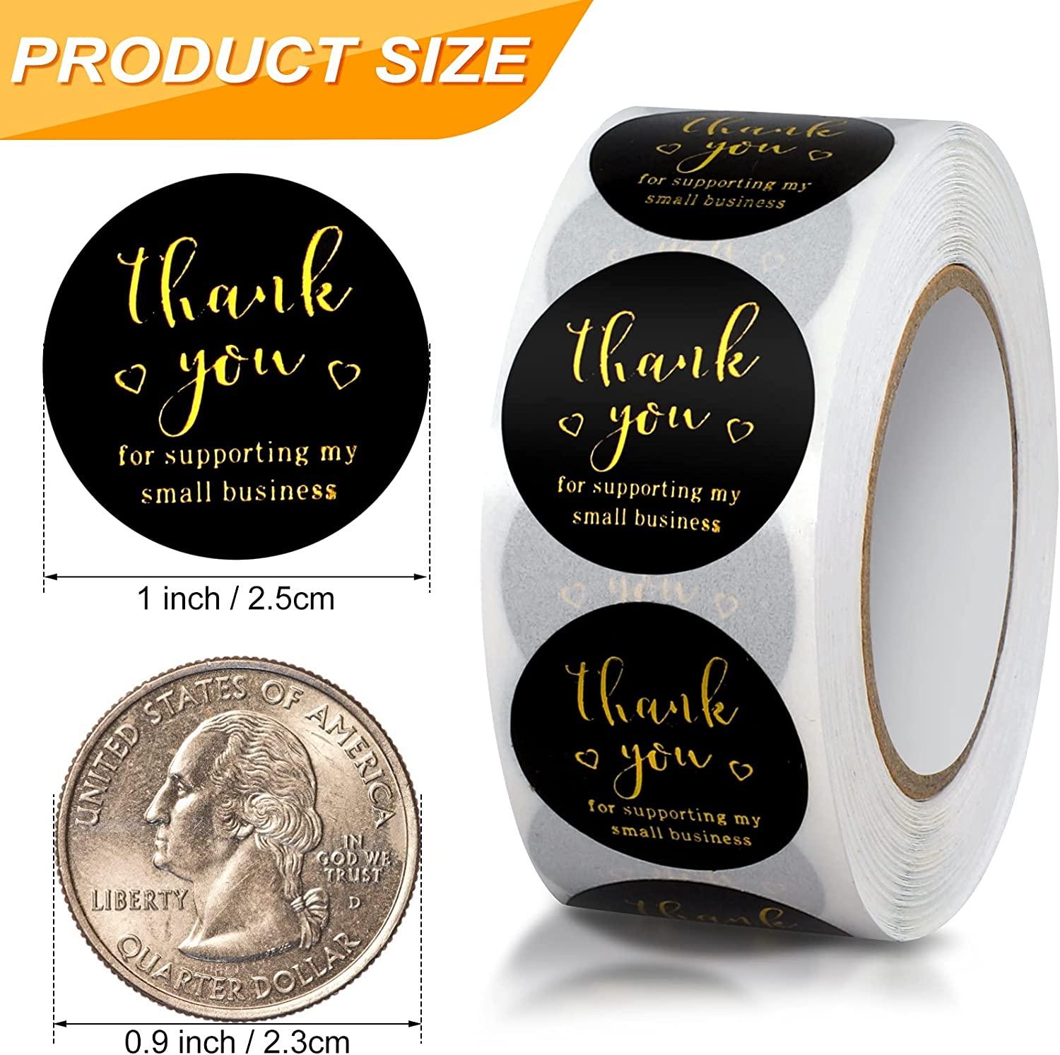 2000Pcs 1inch Thank You Stickers 3-Color Thank You Stickers Small ...