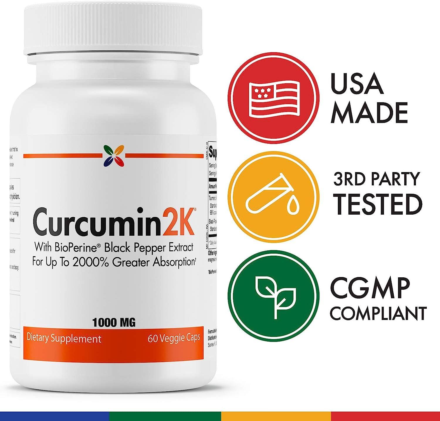 Stop Aging Now Curcumin2K with BioPerine - 60 Veggie Caps - Up to 2000% Absorption | Buy Now ...