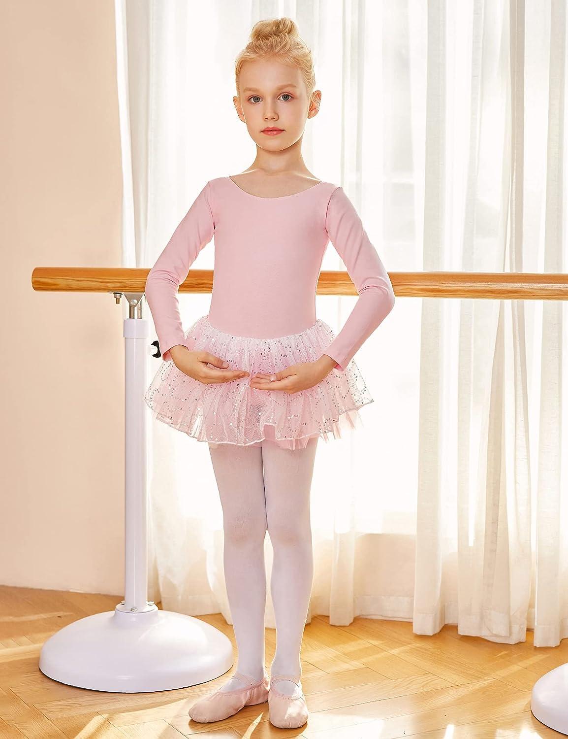 Zaclotre Girls Ballet Long Sleeve Leotard with Tutu Skirt | Ballerina ...