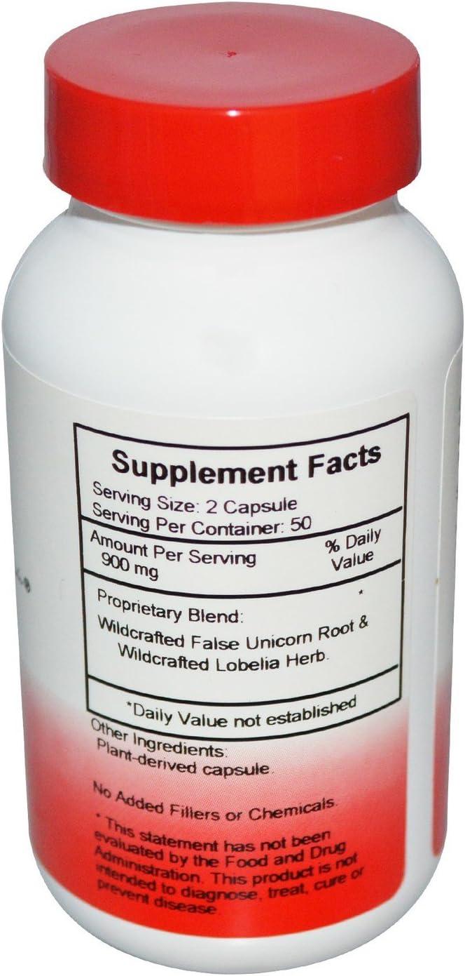 Dr. Christopher's Cleanse False Unicorn & Lobelia 100 Veg Capsules ...