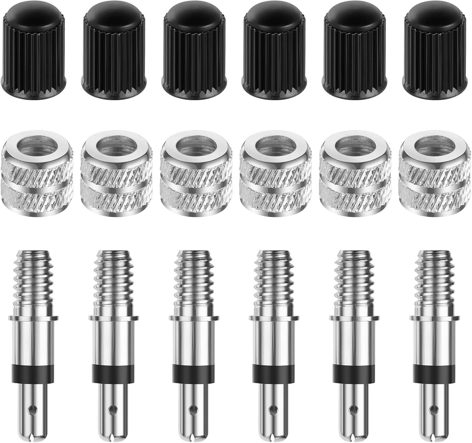 Flintronic Bicycle Valve Adapters - 6PC Set for Standard Tire Valve ...