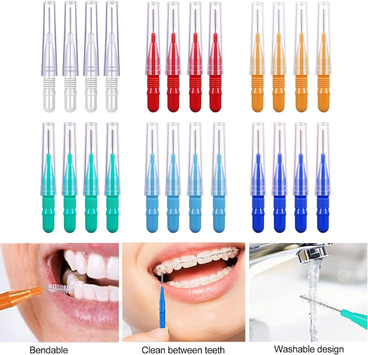 LacyMC Interdental Brushes - Mini Teeth Cleaning Brushes in Multiple ...