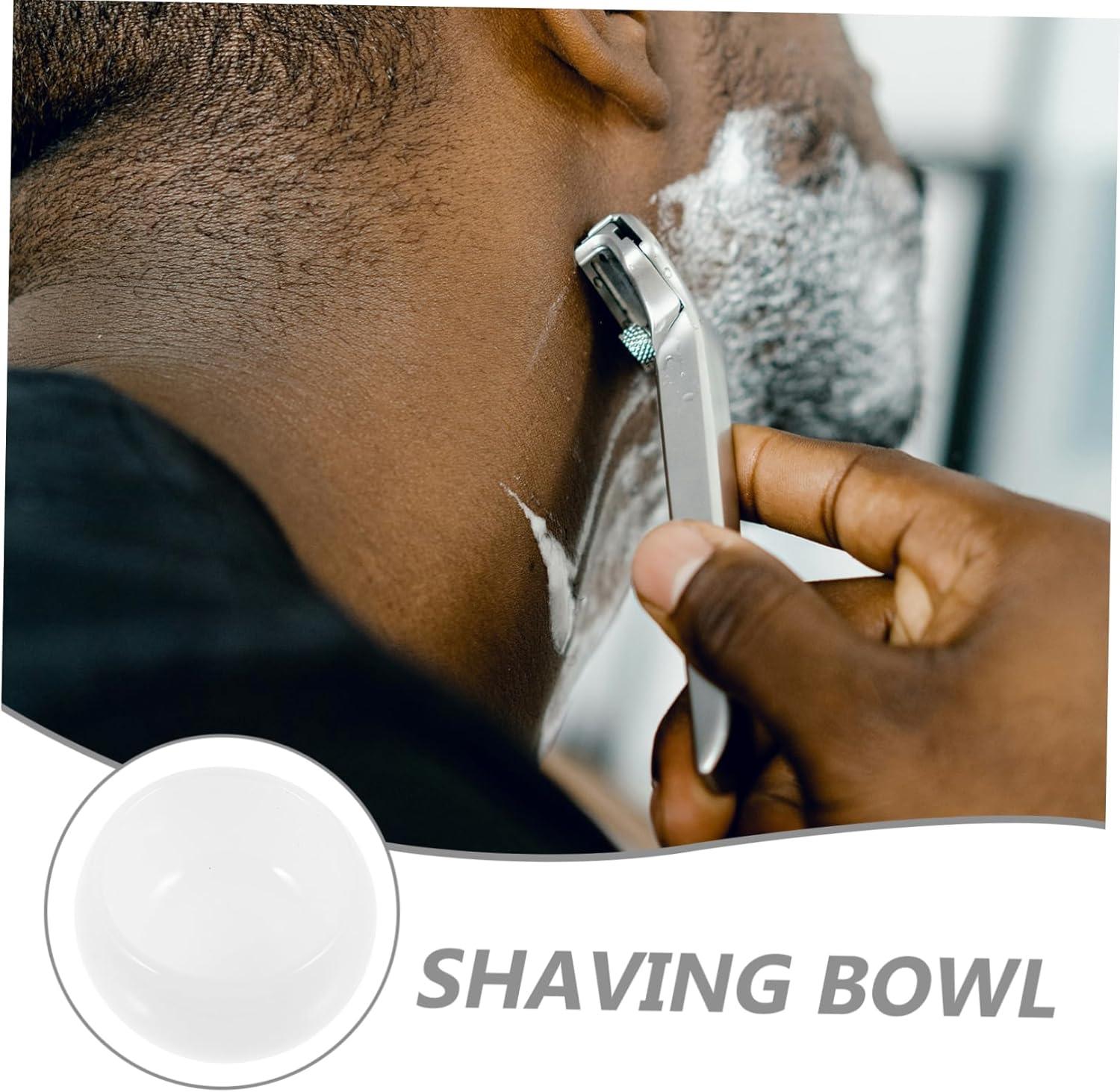 Fomiyes Shaving Foam & Brush Set - Glass Storage Shells for Men's ...