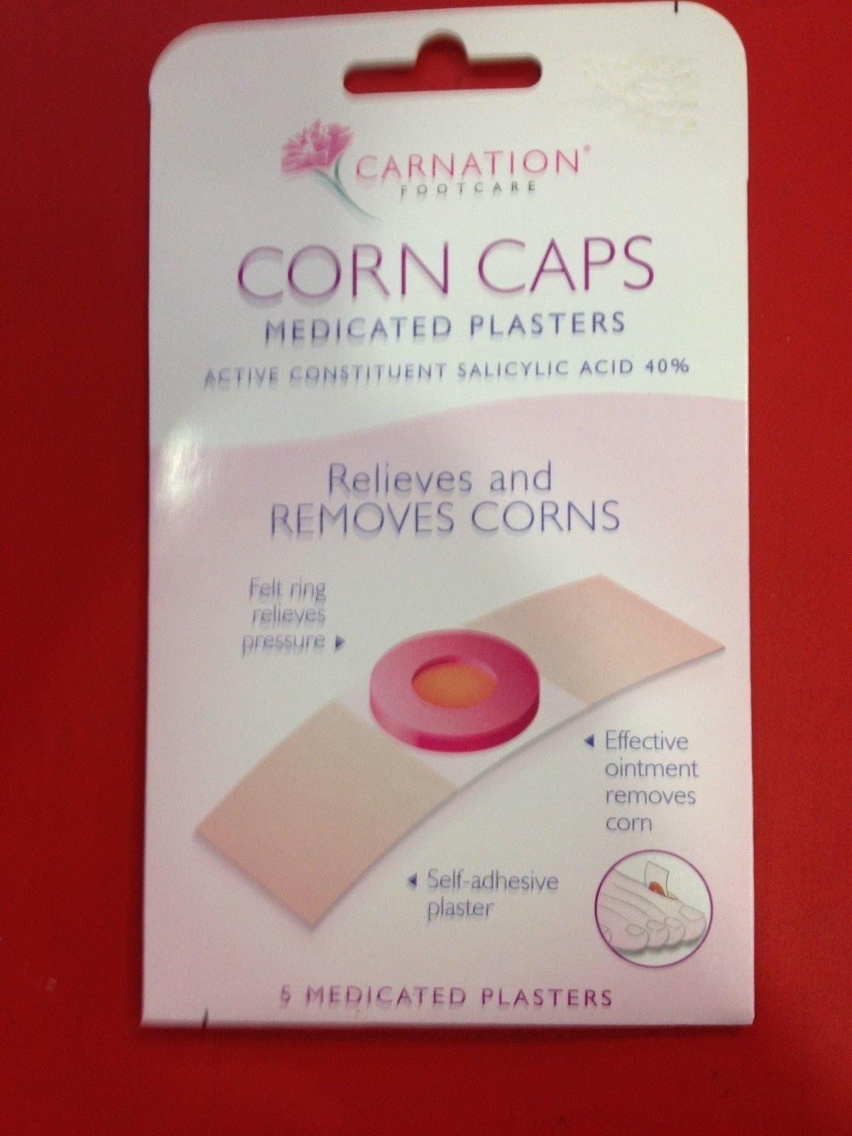 Carnation Footcare Corn Caps 5 pcs - Medicated Plasters for Corn ...