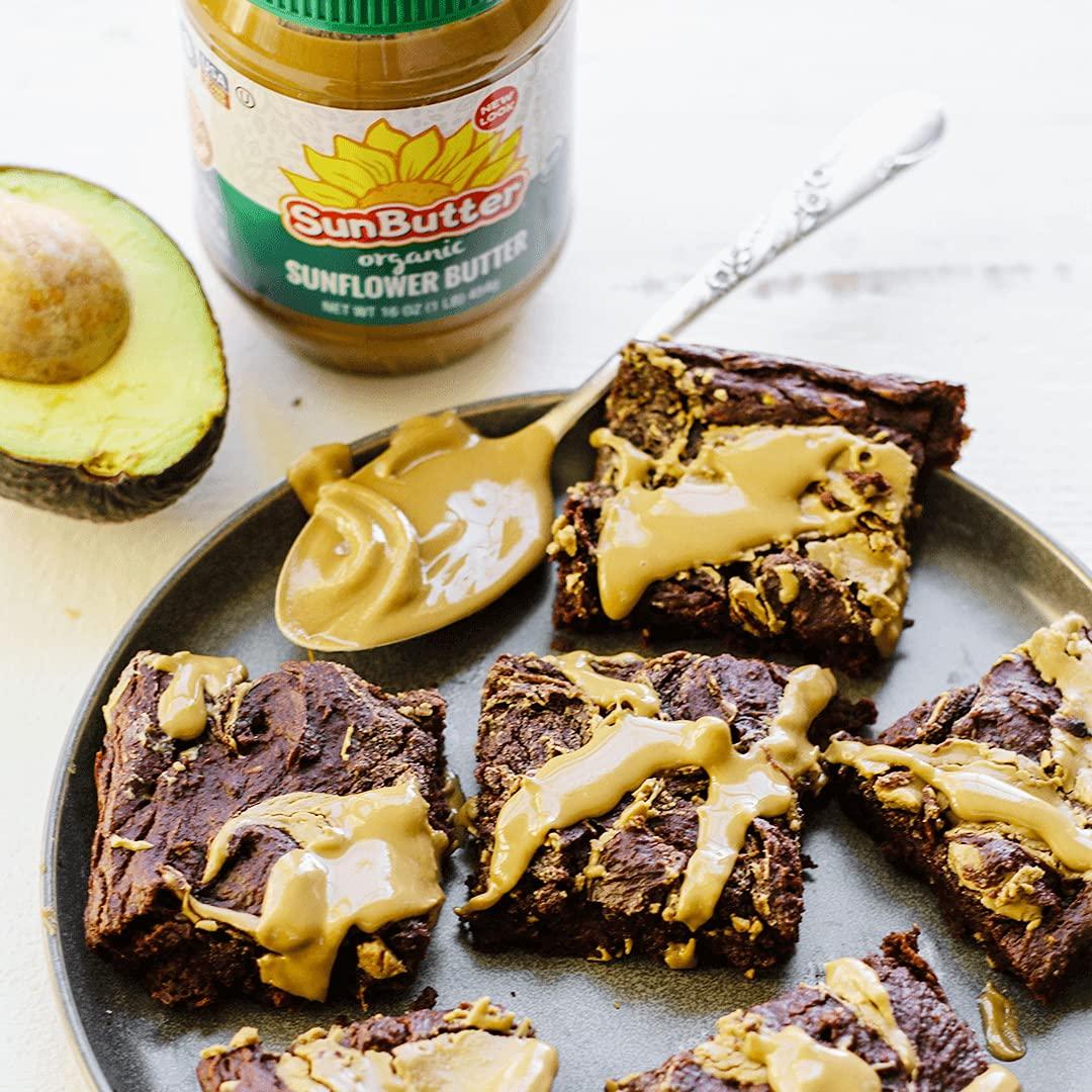 SunButter Creamy Organic Sunflower Seed Butter 16oz (Pack of 2) with By ...